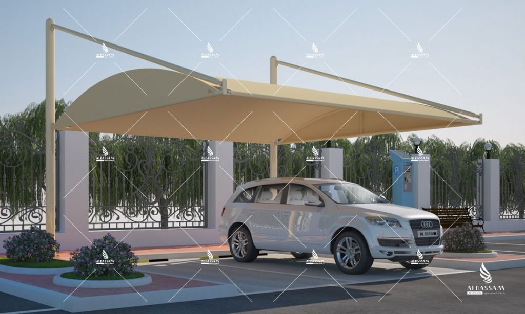 ARCH SHADE CAR PARKING SHADE - ALBASSAM Tents & Structural Systems, UAE