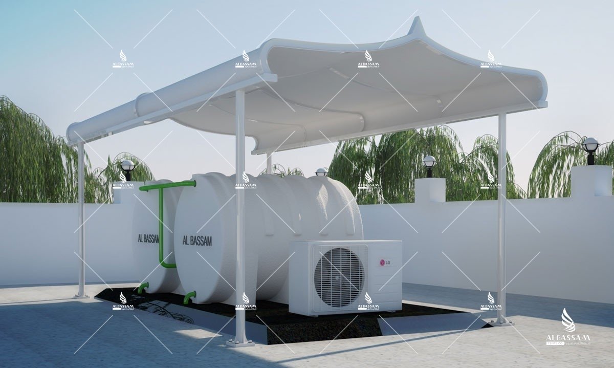 FIBER TANK SHADE TANK COVERING - ALBASSAM Tents & Structural Systems, UAE