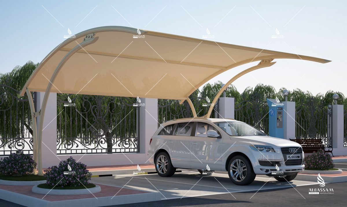 ARCHES SHADE CAR PARKING SHADE - ALBASSAM Tents & Structural Systems, UAE