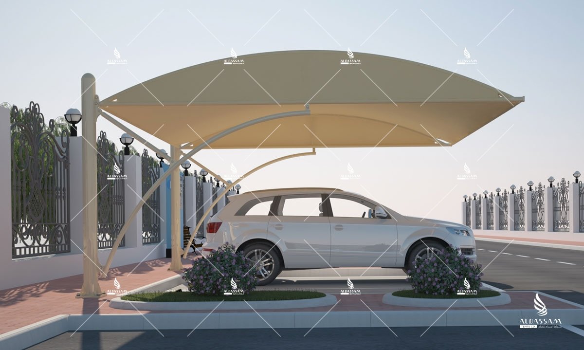 ARCH SHADE - A CAR PARKING SHADE - ALBASSAM Tents & Structural Systems, UAE