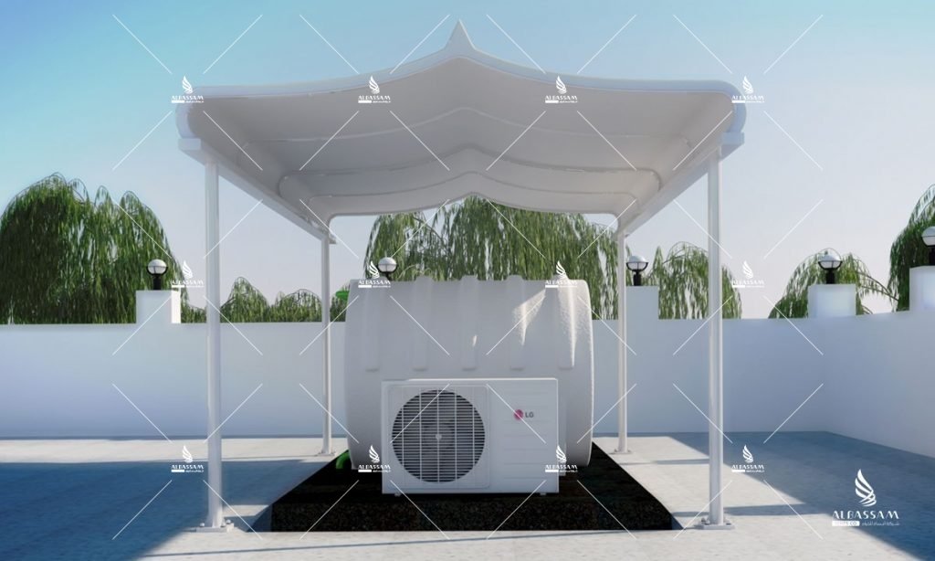 FIBER TANK SHADE TANK COVERING - ALBASSAM Tents & Structural Systems, UAE