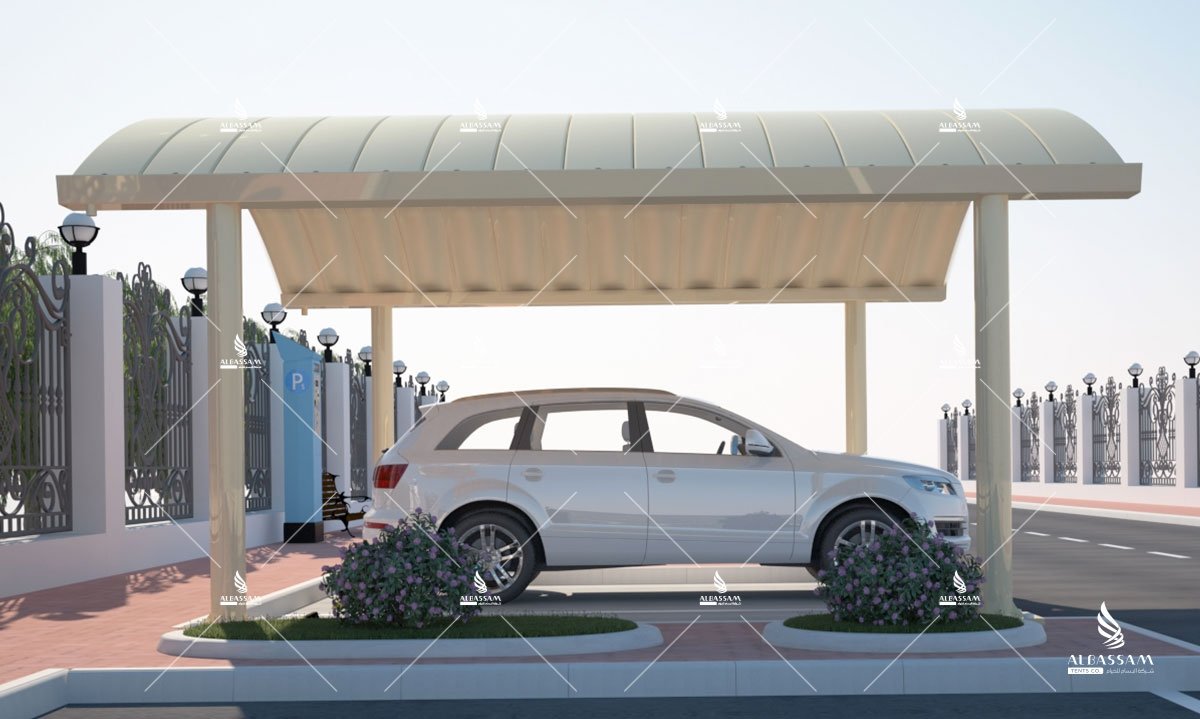 KEY SPAN SHADE CAR PARKING SHADE - ALBASSAM Tents & Structural Systems, UAE