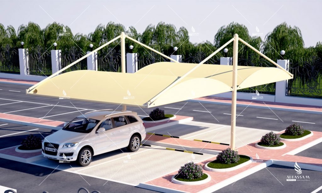 ARCH SHADE CAR PARKING SHADE - ALBASSAM Tents & Structural Systems, UAE